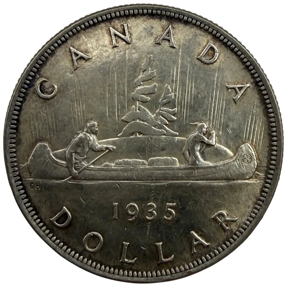 Канада 1 доллар 1935 г. (25 лет правления короля Георга V)