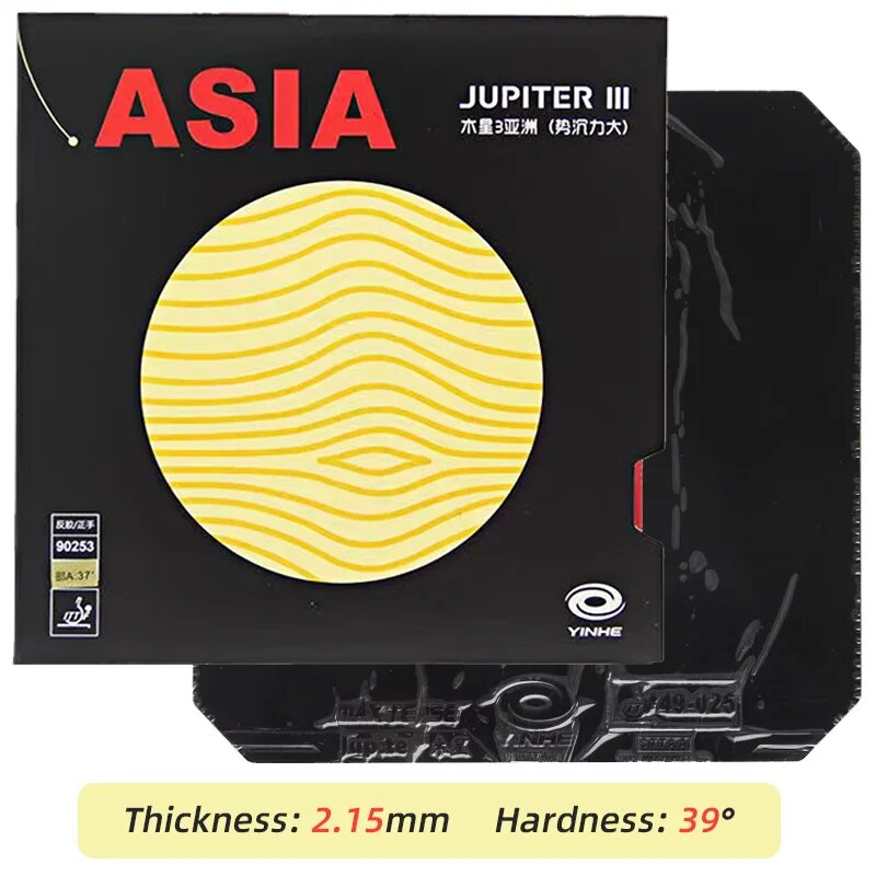 Накладка Для Настольного Тенниса Yinhe Jupiter 3 Asian Sticky Для Быстрой Атаки С Топспином, Форма Noodle