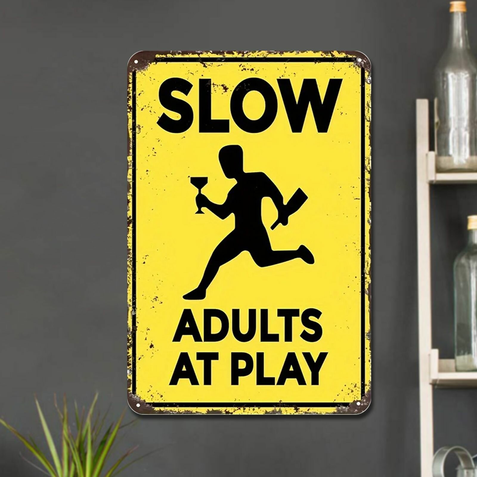 Винтажный предупреждающий металлический жестяной знак 2D металлический настенный художественный плакат для декора бара 30x40 см