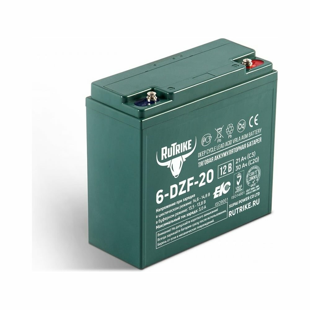 Тяговый гелевый аккумулятор Rutrike 6-DZF-20