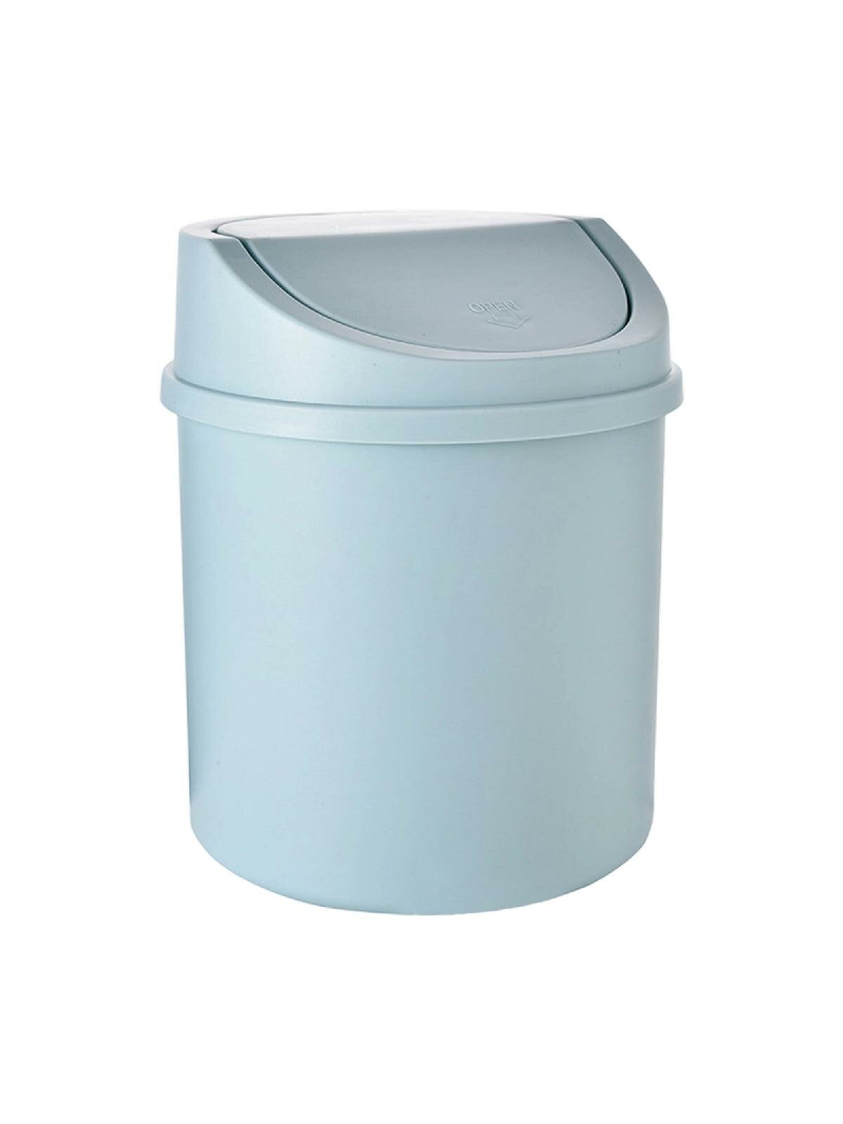 Настольное мусорное ведро небольшой емкости с крышкой без запаха для рабочего кабинета