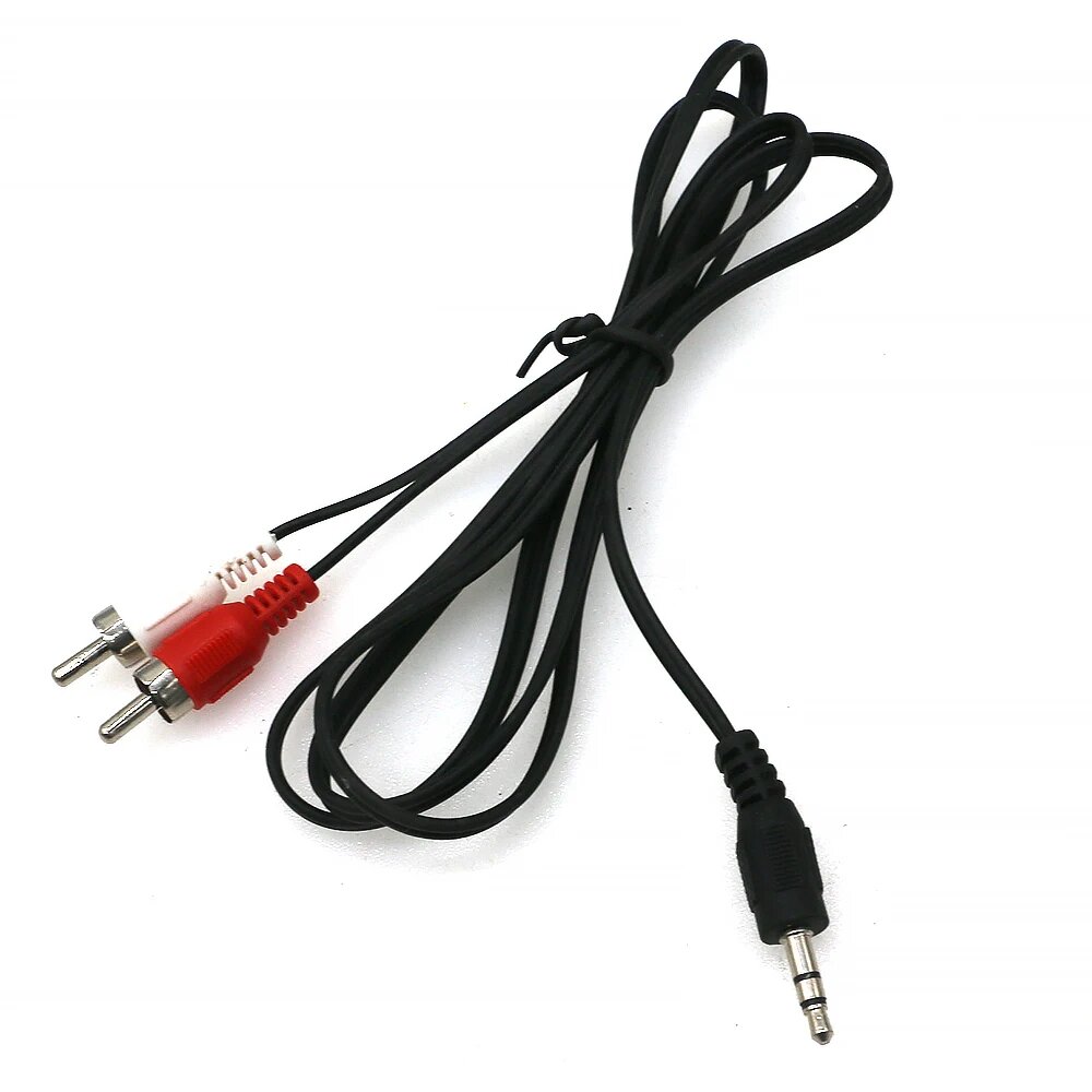 1,2 м 3,5 мм штекерный разъем на 2 аудиокабеля RCA Стерео коаксиальный Aux кабель для ноутбука ТВ DVD Усилитель мощности Mp3 Колонки Аркадная игра