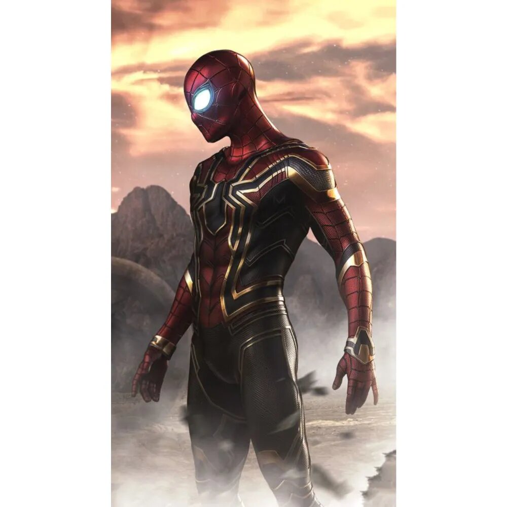 Алмазная Мозаика "Marvel Человек-паук" 40х50 См Алмазная Вышивка / Картина Стразами Подарков / Украшения