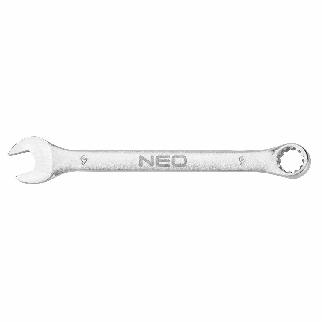 Ключ комбинированный NEO TOOLS 9x130 мм, CrV, DIN3113 09-653