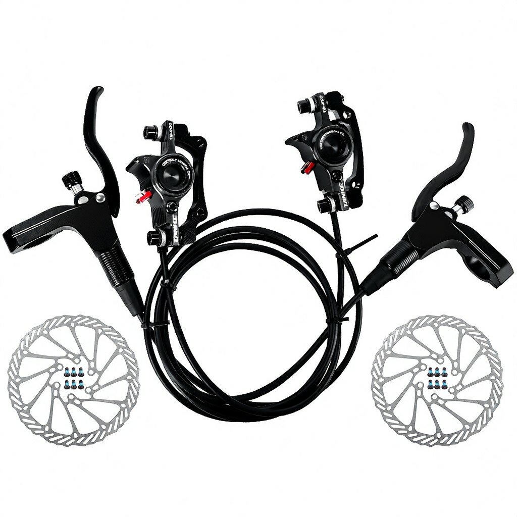 Велосипедные гидравлические дисковые тормоза передние и задние суппорты для MTB горного велосипеда комплект левый правый рычаг тормоза с диском 160 мм