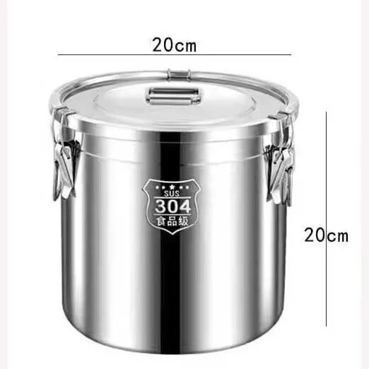 Кадка для засолки, Нержавеющая сталь, 6 л, диаметр 20 см