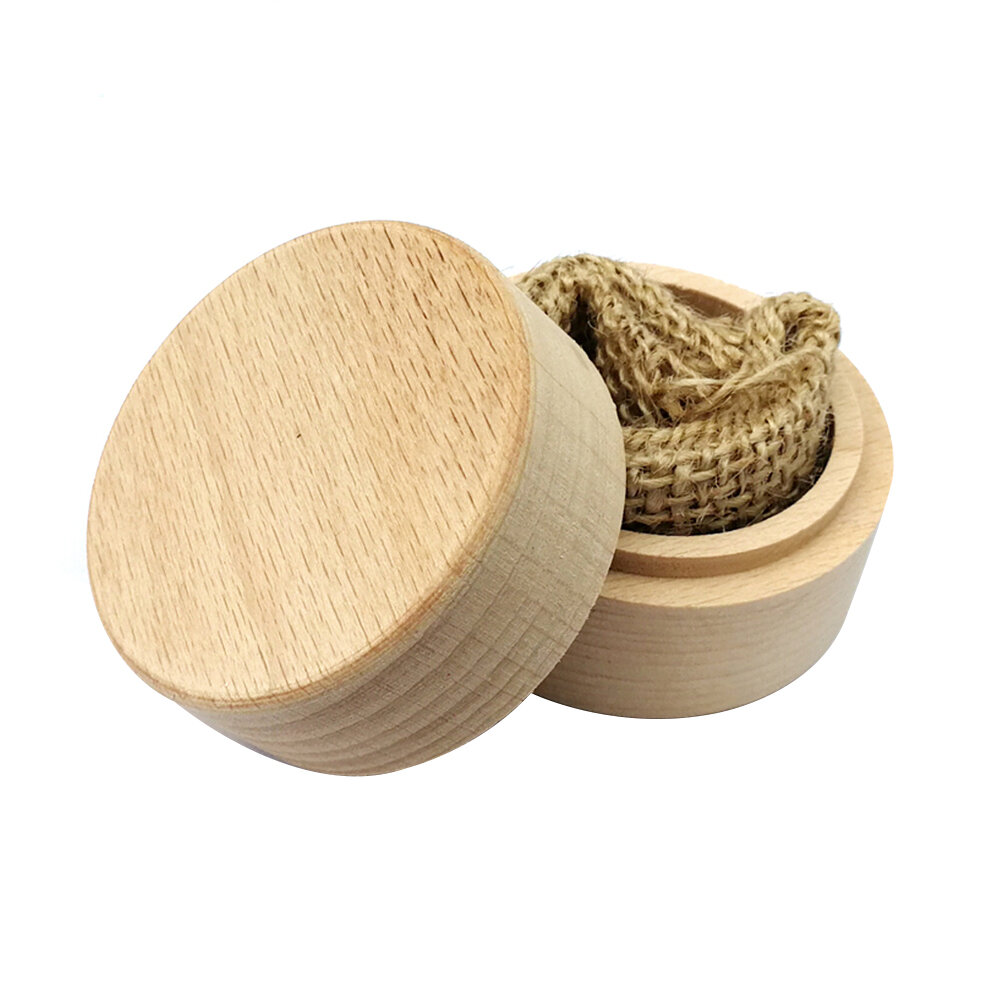 Деревянная круглая коробка для обручальных колец из бука DIY без букв на поверхности, модель 1-19#, цвет сандаловое дерево, материал бук, размер льна 200*90мм, размер изделия 52*42мм, размер упаковки 52*52*42мм, вес упаковки 38.4г, в комплект входят 1