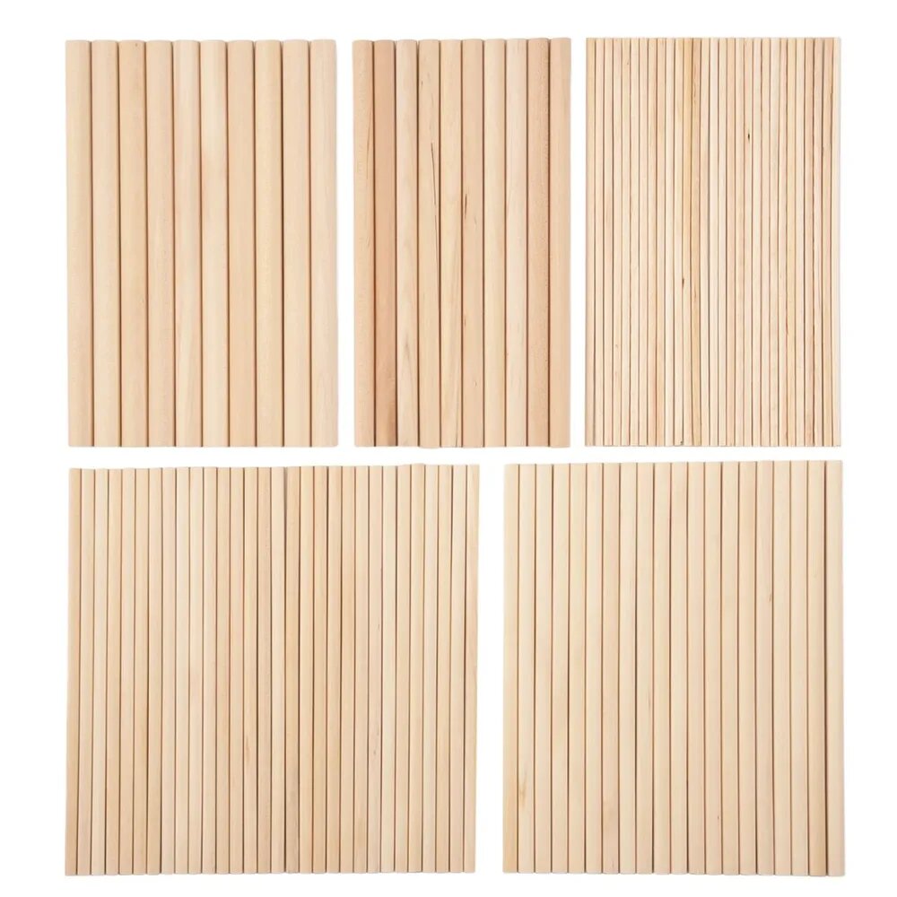 100 шт. деревянных стержней для поделок, деревянные палочки для поделок 1/8,3/16,1/4,5/16,3/8X6 дюймов для изготовления свадебной ленты своими руками