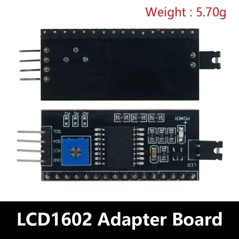 LCD1602 Adapter Board, Color: PCF8574T I2C