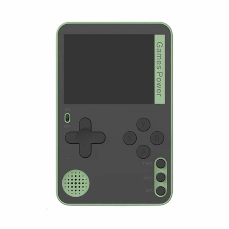 Портативная игровая консоль с 500 играми, Зеленый