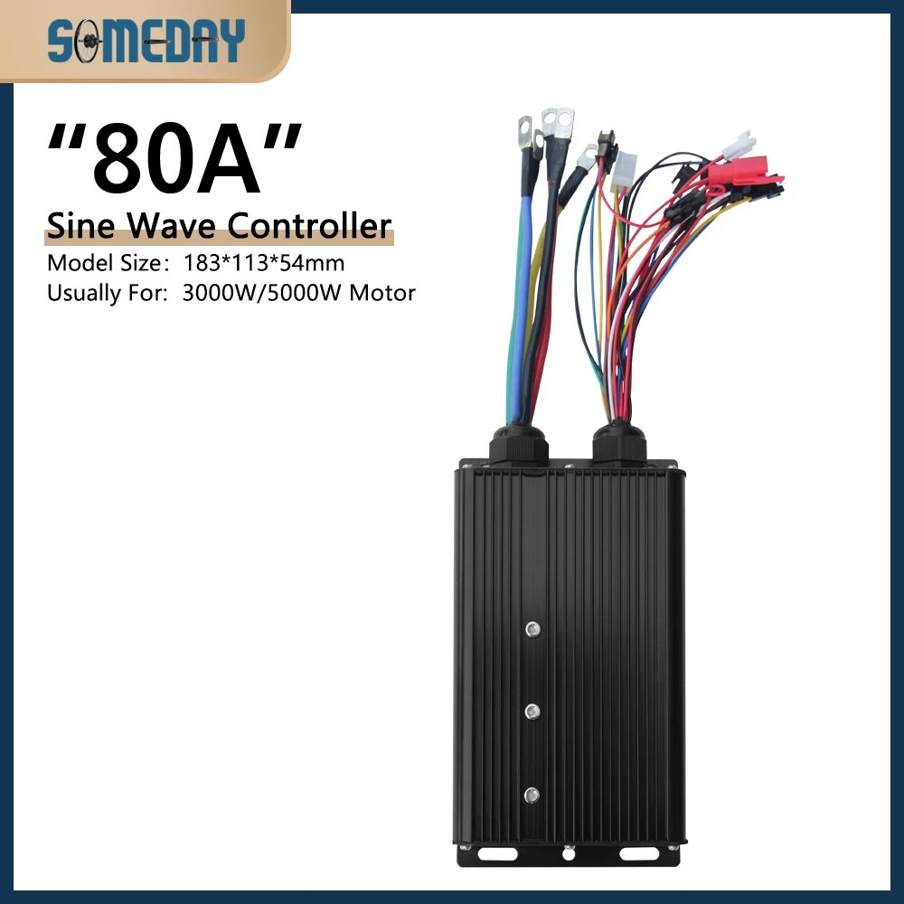 Контроллер для электровелосипеда 48-72В 80А 80A