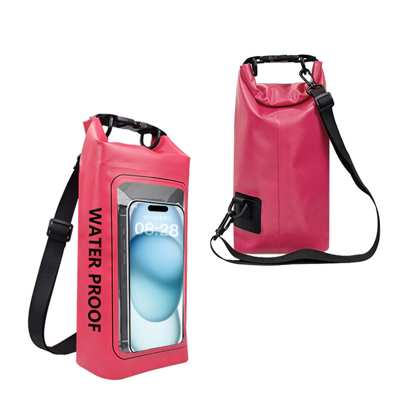 Водонепроницаемый чехол для телефона из ПВХ 2-в-1, популярный на улице, с сенсорным экраном, для рафтинга, плавания и дайвинга