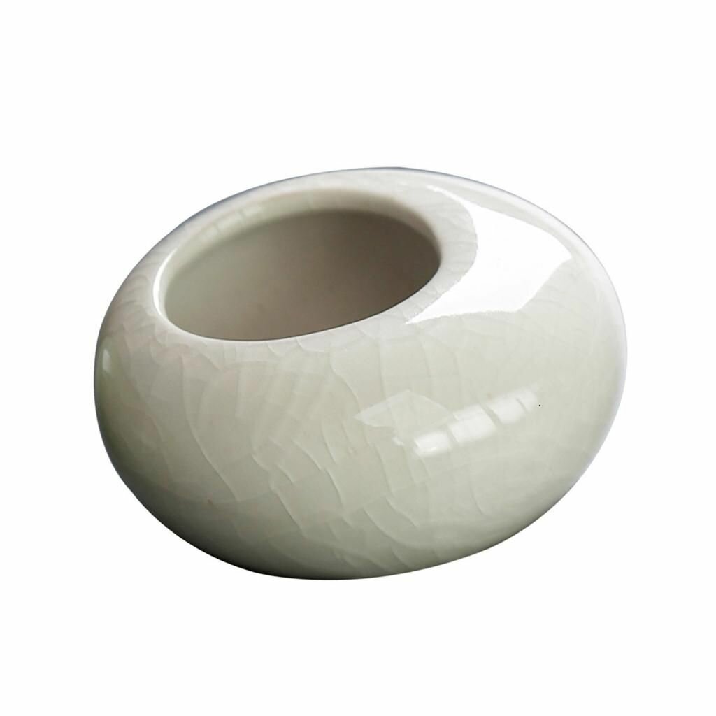Термостойкие керамические подсвечники с органическим узором трещин, Белый