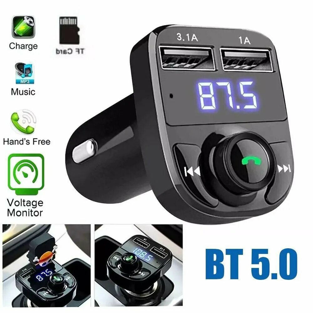 MP3-плеер, ФМ -трансмиттер Bluetooth , FM-модулятор ; bluetooth в машину , Адаптер блютуз для авто в прикуриватель