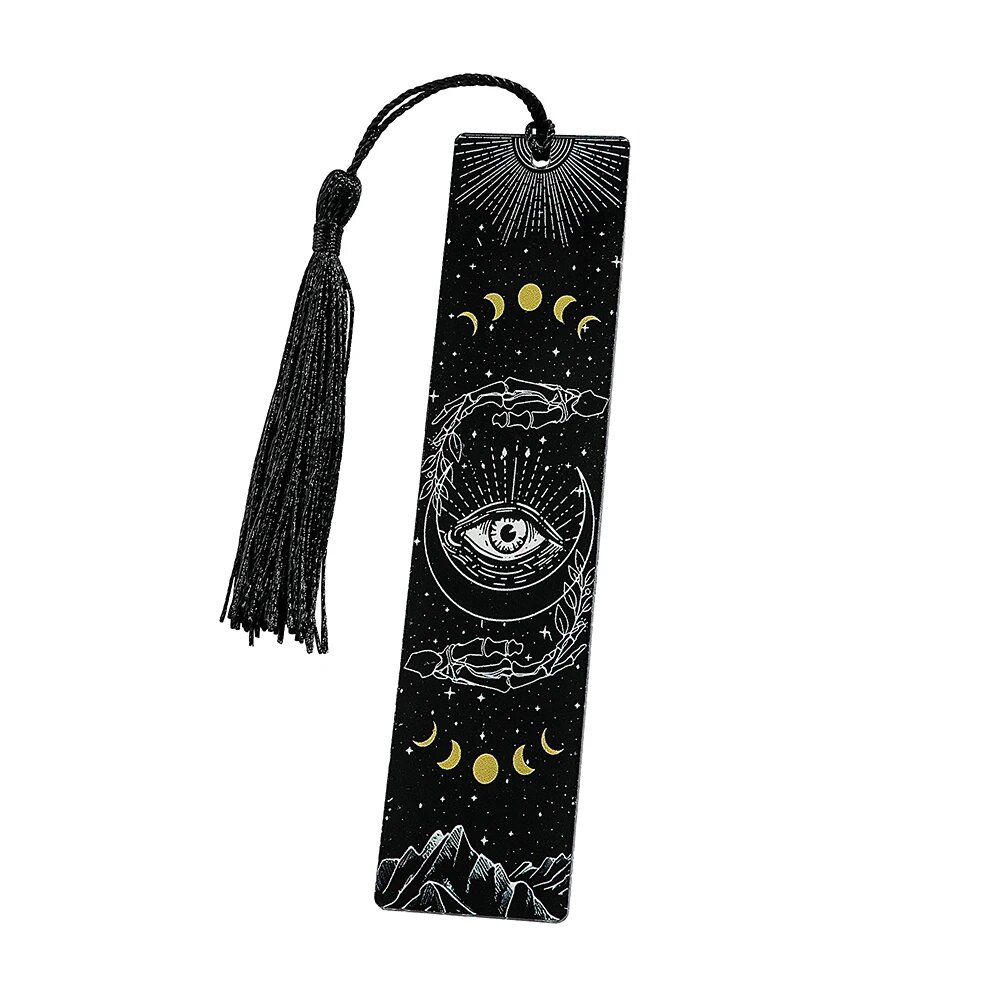 Акриловая закладка черная белая SQ1685