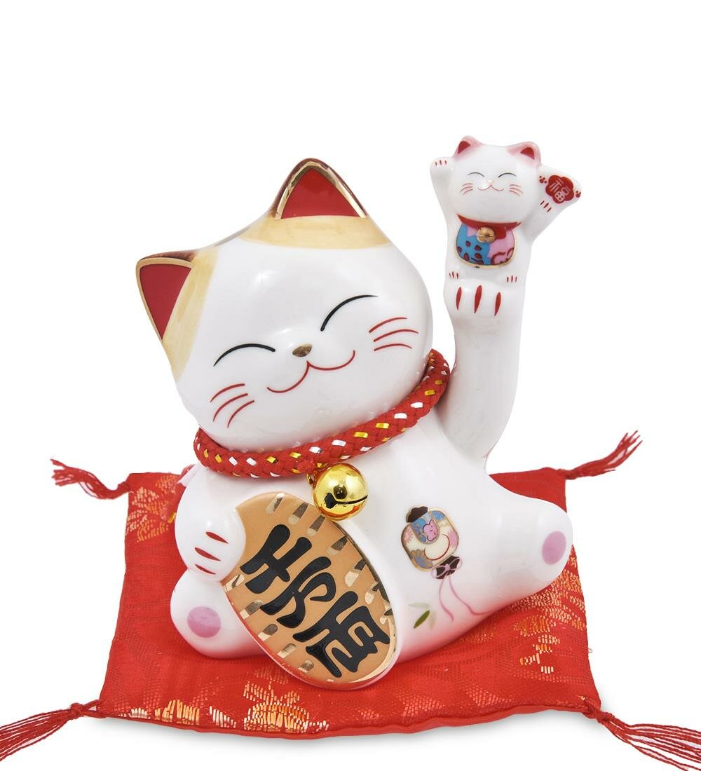 Копилка "Кот с котёнком", для монет, из полистоуна, 11х8,5х10 см