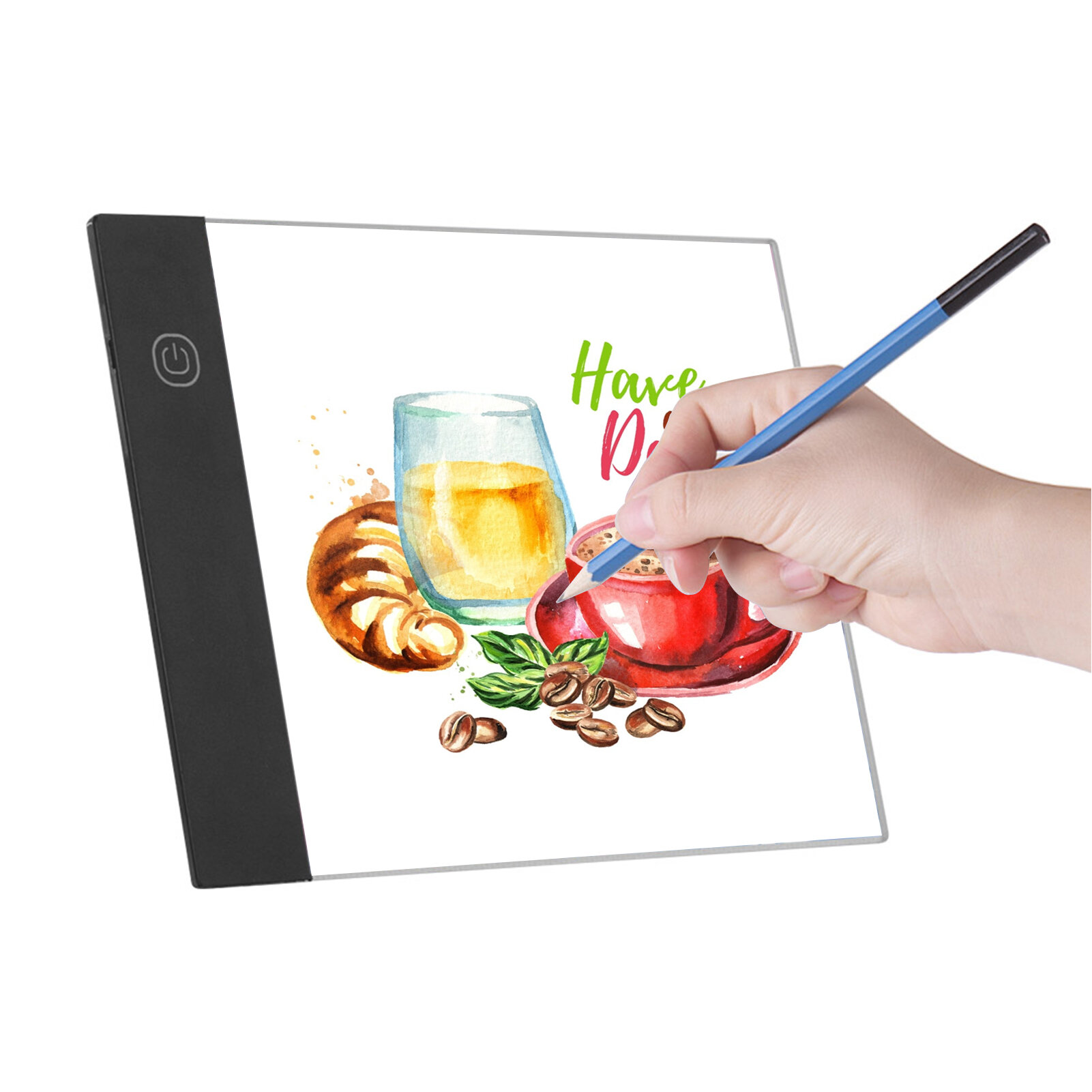 LED A5 Graphic Tablet Light Pad Digital Copyboard with 3-level Adjustable Brightness for Tracing Drawing Copying Viewing DIY Art Craft Diamond Jewel Paint Supplies