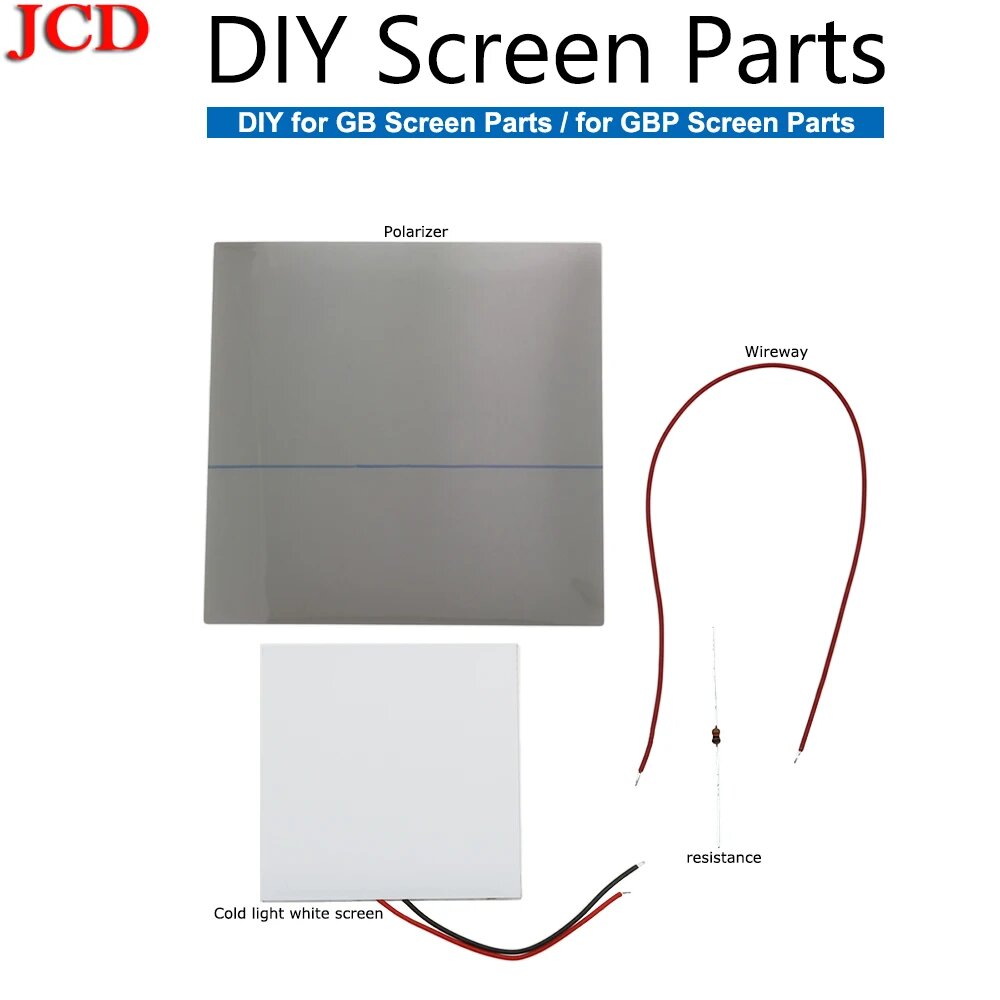 JCD Подсветка экрана для Game Boy DIY Screen Parts
