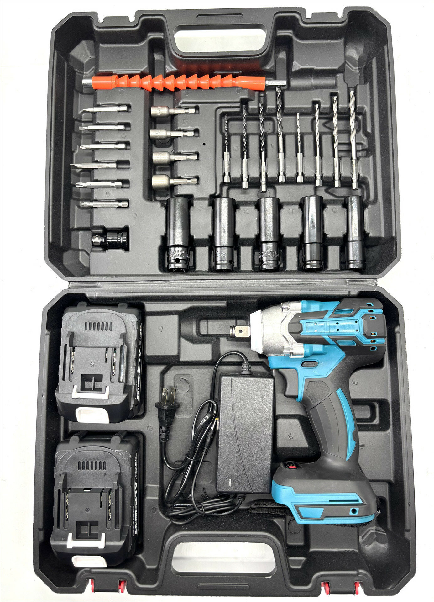 Электрический гайковерт с литиевой батареей, перезаряжаемый гайковерт, отвертка, инструмент для деревообработки, ударный гайковерт, инструмент для каркаса, портативный набор для авторемонта