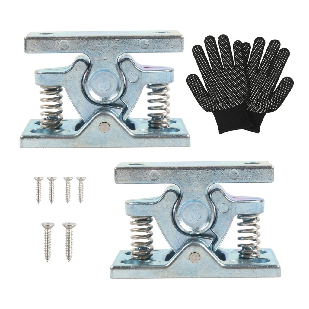 2 комплекта дверного стопора из нержавеющей стали, бортовой замок, сверхпрочный дверной бампер, замок с пружинной пряжкой, принадлежности для модификации фургона-тип из цинкового сплава