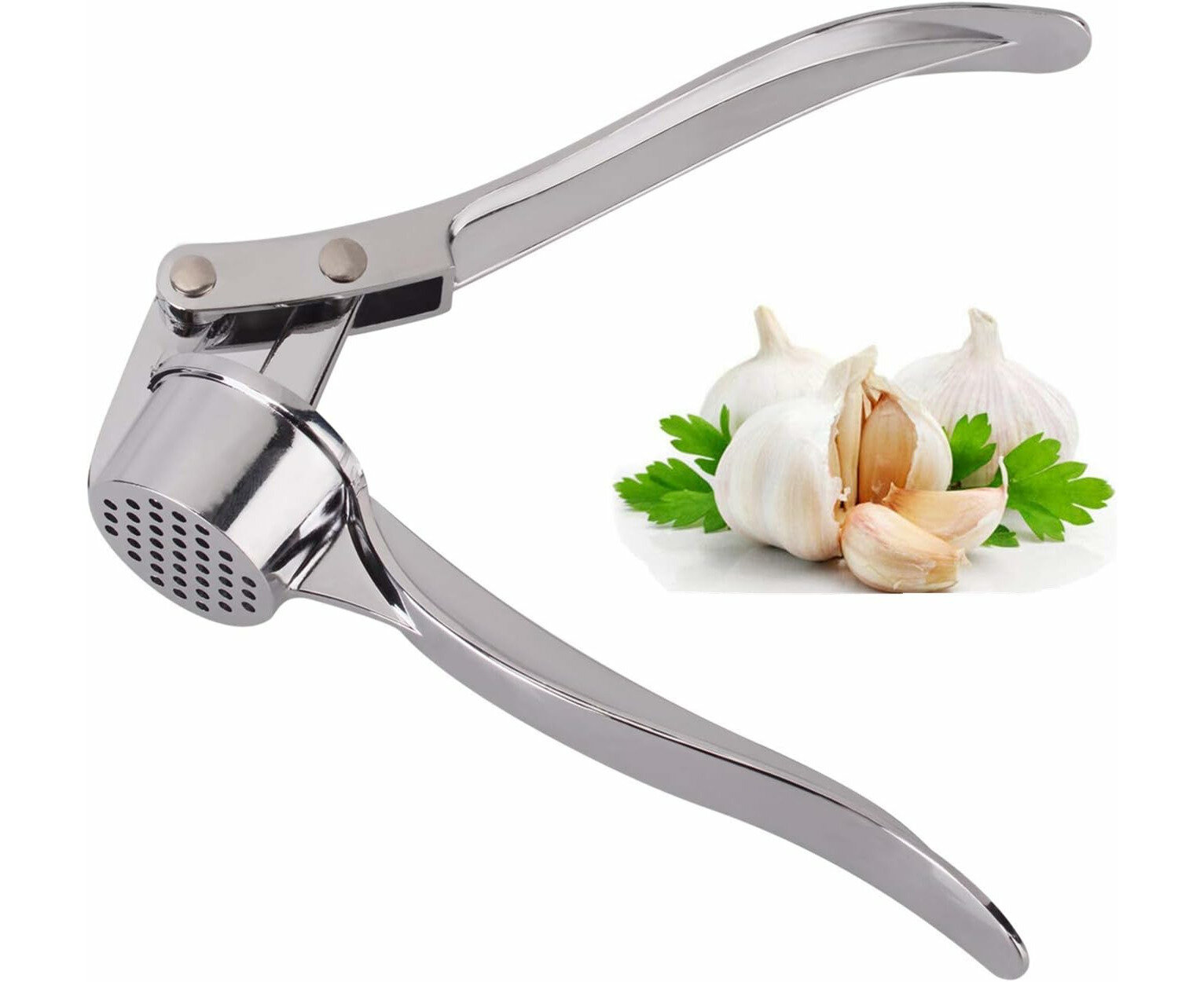 Пресс для чеснока из нержавеющей стали 165г, дробилка для чеснока, дробилка для имбиря, кухонный инструмент, посуда для кухни, дробилка для чеснока professional, дробилка для чеснока heavy duty, 1 штука