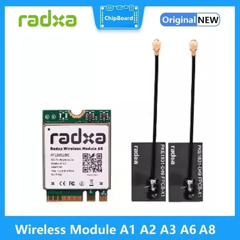 Radxa Wireless Модуль A8 (WiFi 6) Dedicated for Rock 5B / Rock 3A / Rock Pi N10(белый)