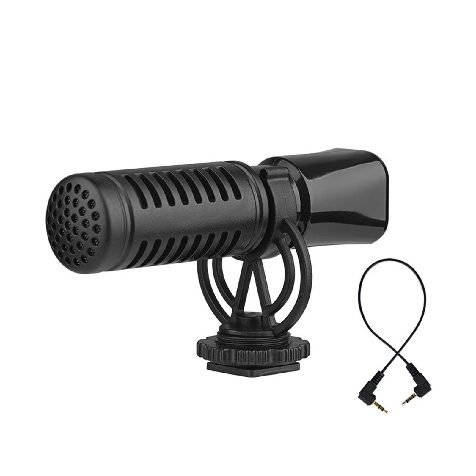 Мини микрофон кардиоидный конденсаторный с амортизатором ветрозащитой разъем 3.5mm TRRS для смартфона влог стриминг видеозапись Type-C 3.5mm TRS 10*2.5cm 35g 1 шт микрофон 1 амортизатор 1 ветрозащита 1 кабель