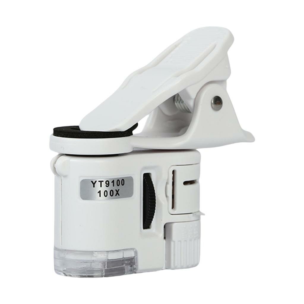 Микроскоп с LED-подсветкой для мобильных телефонов