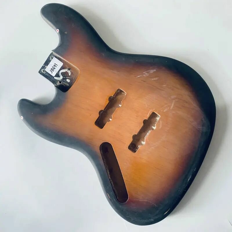 Корпус для бас-гитары JB641 (левша, цвет санбёрст, джаз-бас, незавершенная обработка)