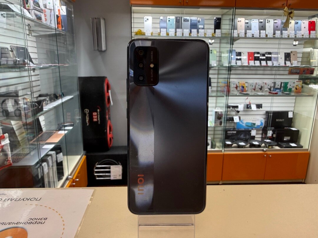 Смартфон INOI A83 6/128 ГБ, Dual nano SIM, черный Б/У уценка