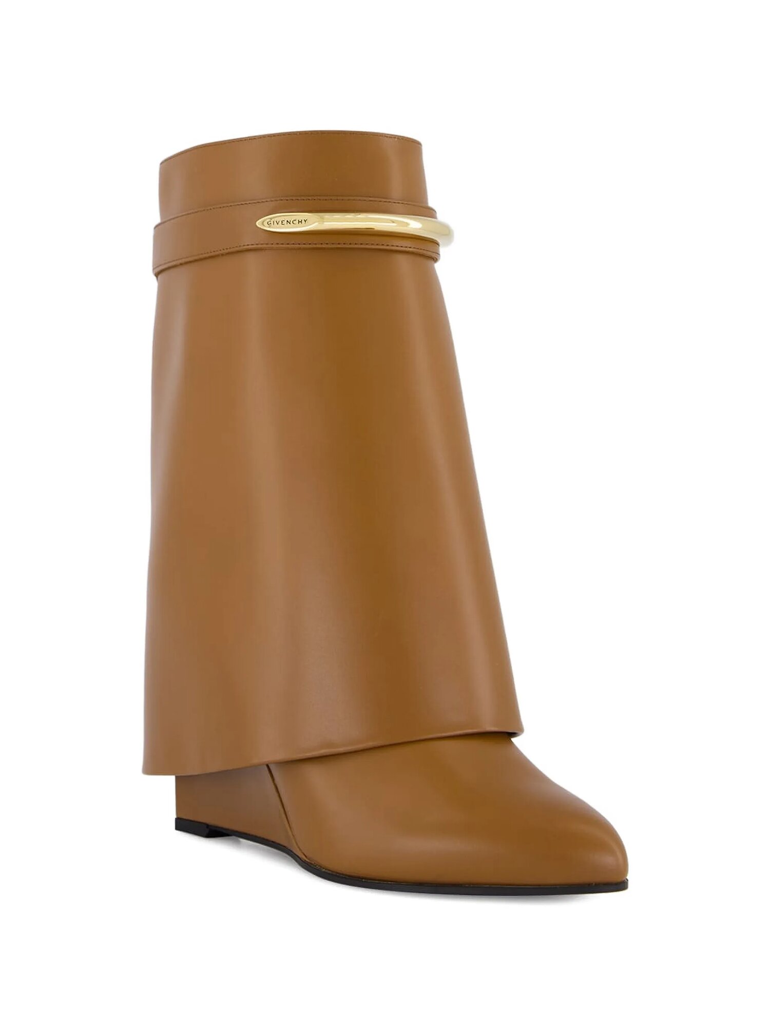Ботинки GIVENCHY Ankle leather boots, размер 37, brown — фото 1