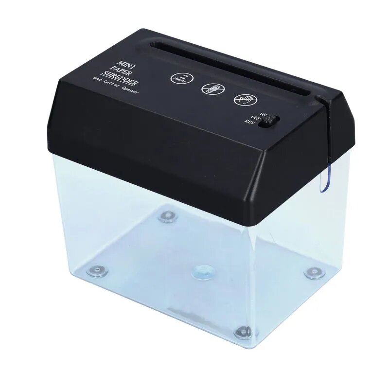Шредер Офисный, черный Mini Paper Shredder, уничтожает бумагу, для офиса