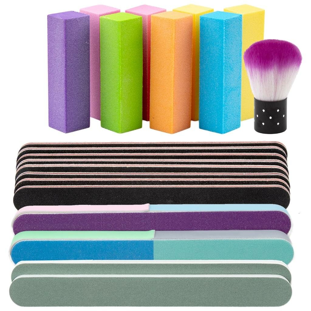 Набор для полировки ногтей, 20/21 шт, набор из 21 части