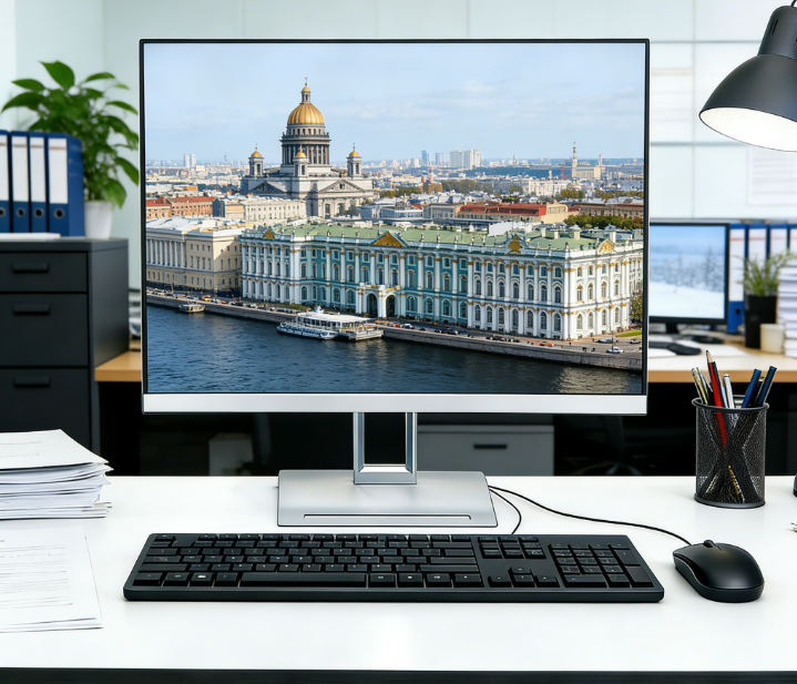 Моноблок Eryhon 22", Intel Core i5, Windows 10, 8GB RAM, SSD 256ГБ, IPS, черный