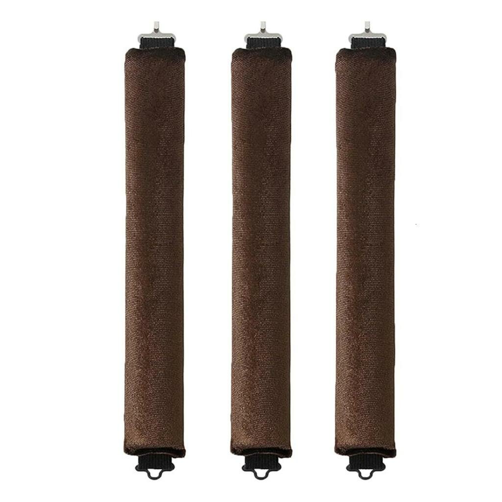 3 шт. мягкие бигуди без нагрева для укладки, Коричневый