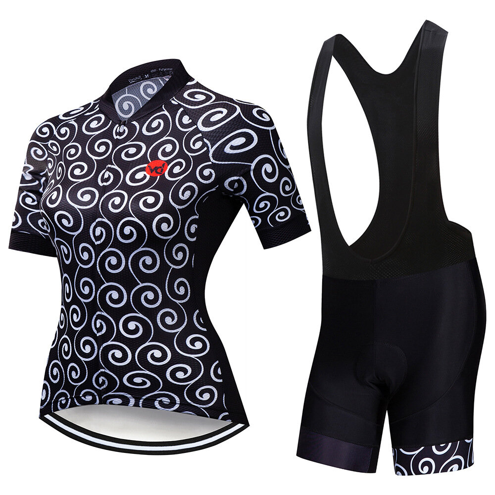 Комплект велосипедной майки с коротким рукавом VENDULL для женщин, дышащая и влагоотводящая велосипедная одежда