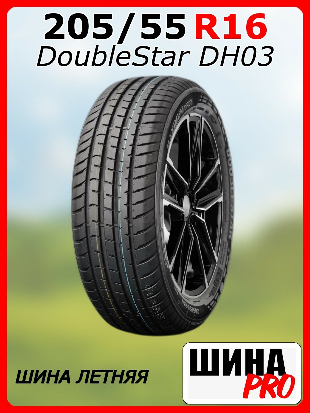 Шина летняя DoubleStar 205/55/16 V 91 DH03 для легковых автомобилей 1PH02055516E000126