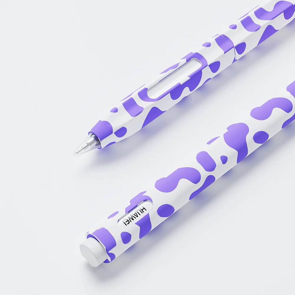 Ультратонкий силиконовый чехол для ручки Huawei M-Pencil Pro/2/3, фиолетовый коровий узор, ударопрочный нескользящий