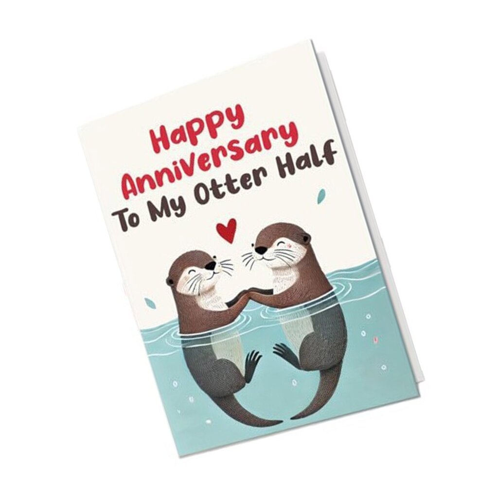 Поздравительная открытка с надписью «С годовщиной» для пары