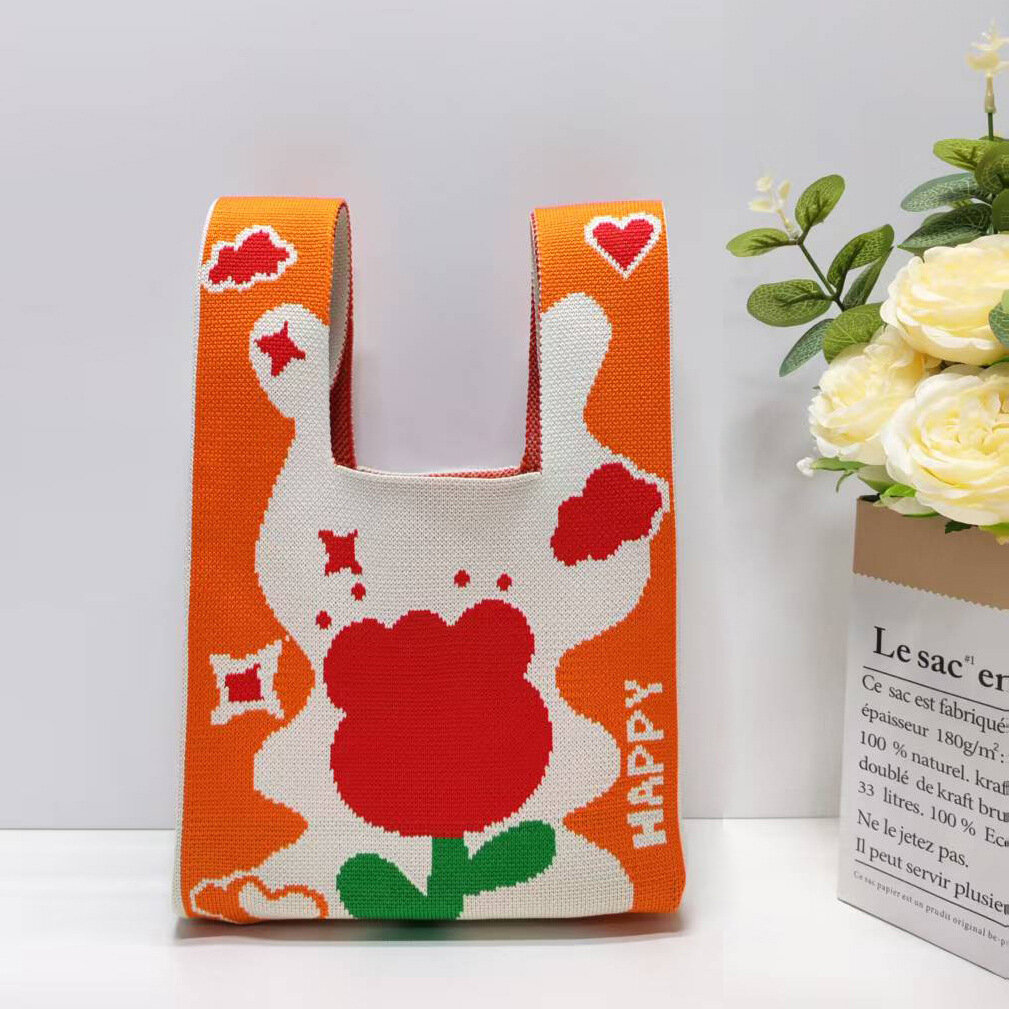 Вязаная сумка для младенца, полная луна, сто дней, банкетная вязаная сумка, свадебная сумка для конфет, подарочная сумка, высококачественная ручная сумка