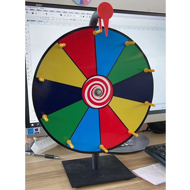 Живая лотерея, обучающие реквизиты, игра с колесом удачи, стираемое колесо призов, колесо на треноге