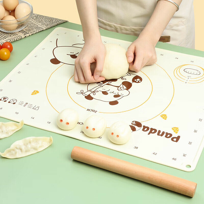 Силиконовый коврик для замеса, пищевой, 40*50 см, доска для теста, доска для выпечки, увеличенная, утолщенная