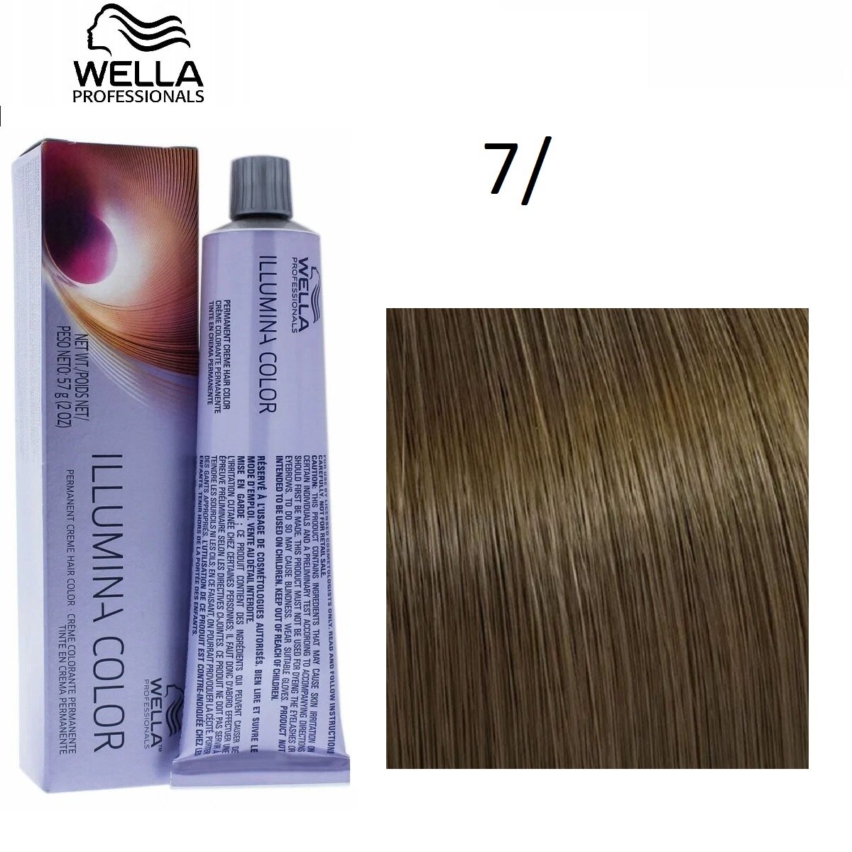 Wella Professionals Крем-краска для волос 7/ ILLUMINA COLOR Блонд 60мл
