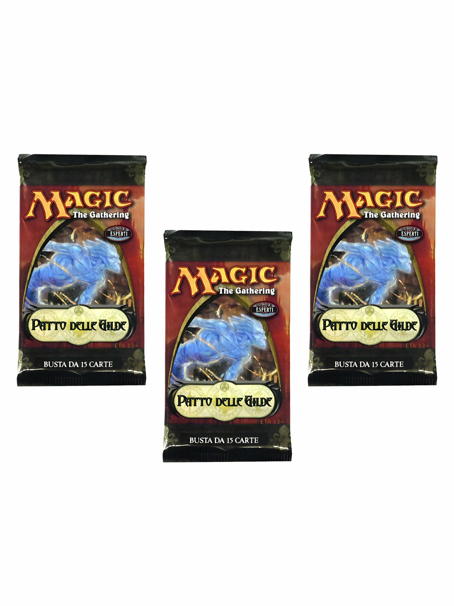 Magic The Gathering: 3 бустера MTG издания Guildpact на итальянском