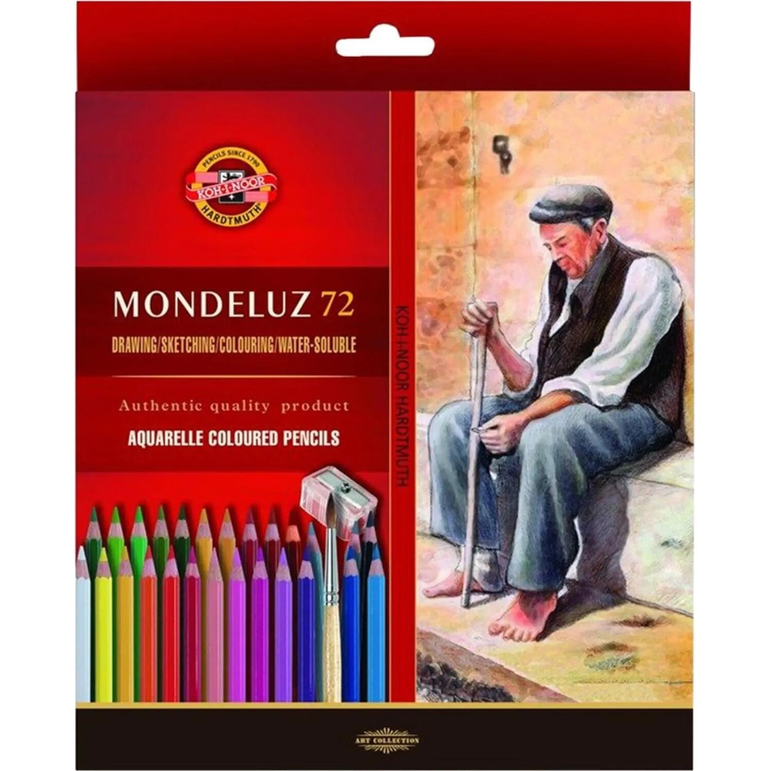 Карандаши акварельные MONDELUZ NATURE 3714 72цв/наб карт. уп 3714072001KZNV