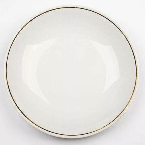 Сухарница фарфор 270ММ отводка золотом 1300МЛ ДФЗ