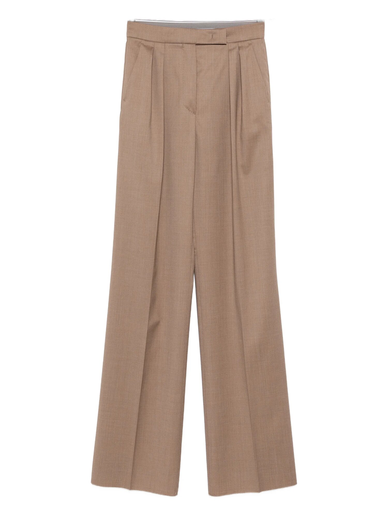 Брюки классические Max Mara, размер 42, коричневый — фото 1