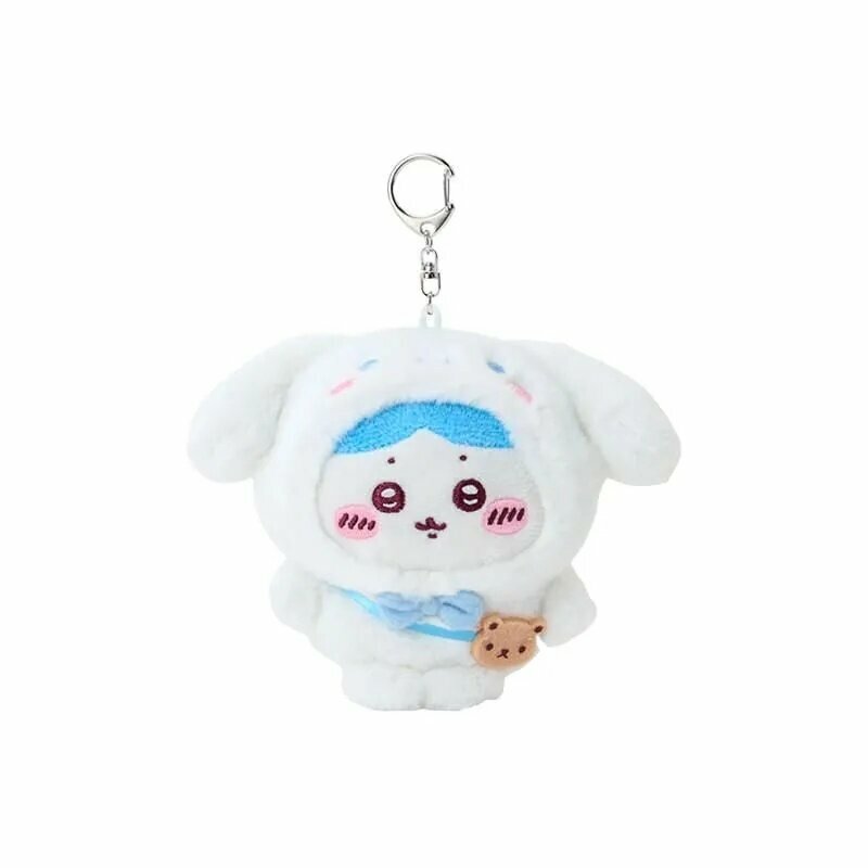 Чиикава - кобрендинг Sanrio, Брелок-подвеска плюшевая кукла-игрушка, 1 шт, Hachiware