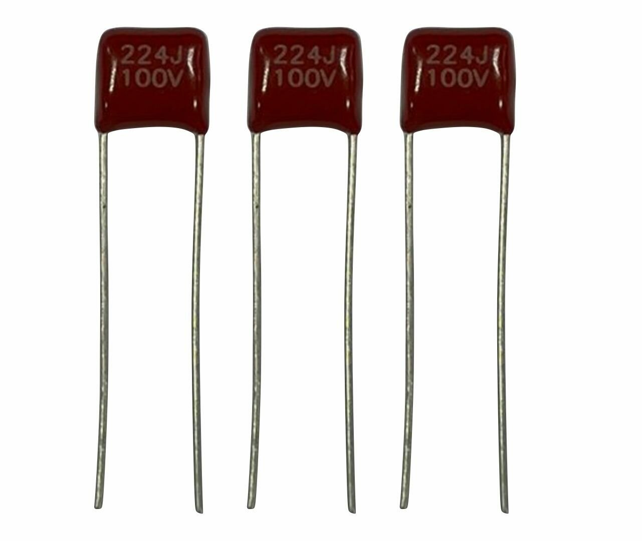 3 штуки! Конденcатор металлопленочный 0.22мкФ 100B P5 (224) (Н)