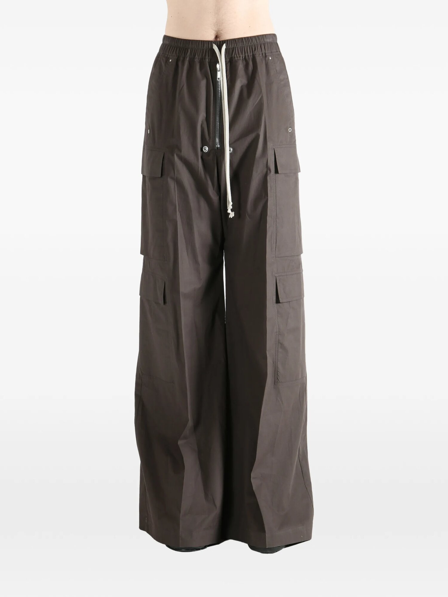 Брюки Rick Owens Cargo drawstring-waist trousers, размер 50, brown — фото 1
